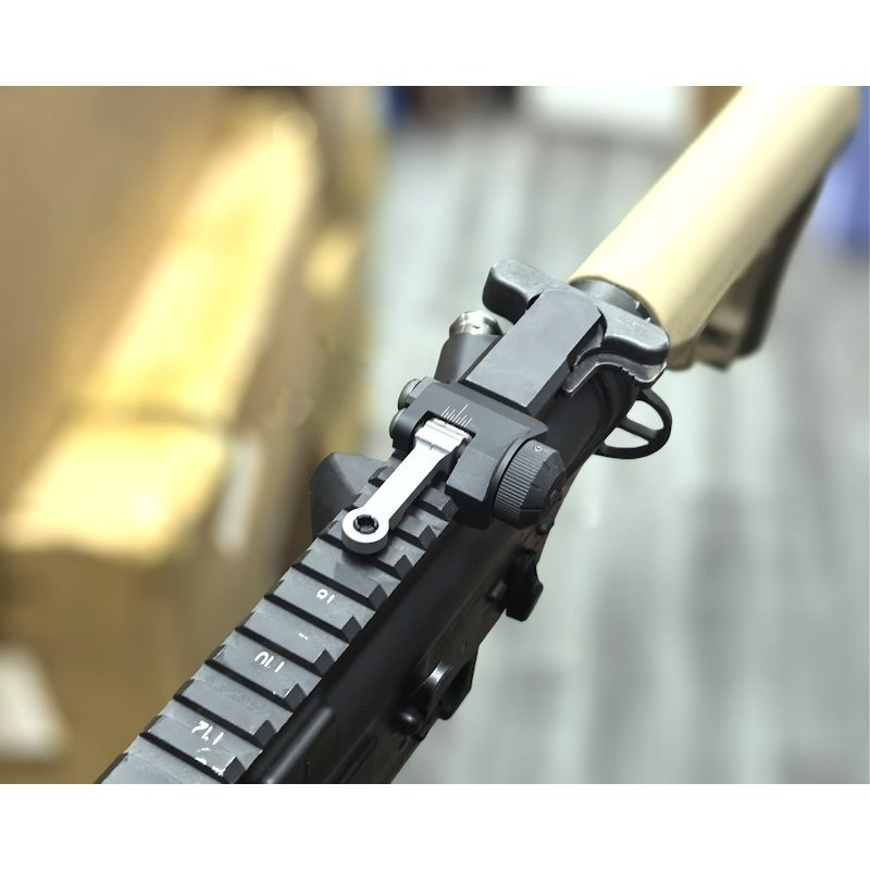 BJTAC Stainless Steel KAC 300 Style Folding Sight Set (BK)