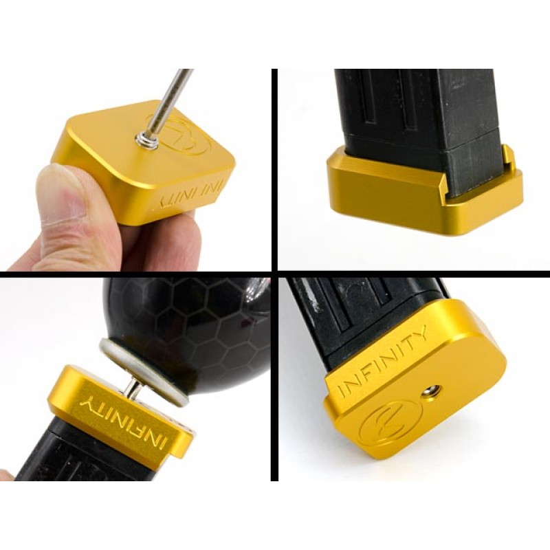 AIP CNC Infinity Magazine Base for Marui Hi capa (Gold)