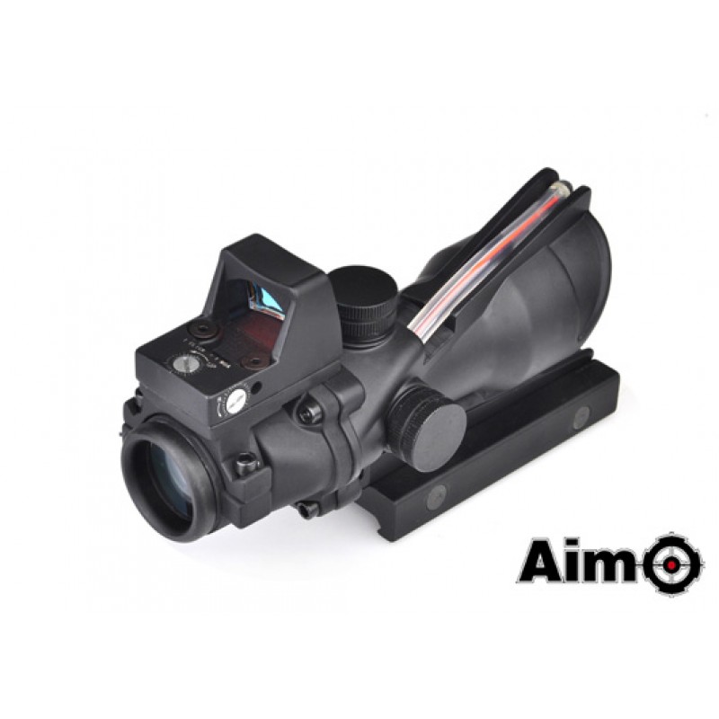 AIM-O ACOG 4x32C Red Fiber Scope w/RMR sight (BK)